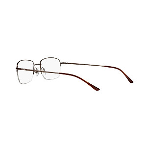 Polo Ralph Lauren Men's PH1001 Square Prescription Eyewear Frames, Shiny Brown/Demo Lens, 53 mm
