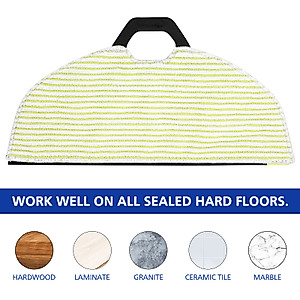 Ecleanfy AV2610WA RV2610WA Vacuum Mop Replacement Pads Compatible with Shark AV2610WA RV2610WA Robot Vacuum, Washable Reusable Replacement Microfiber Soft Pads, 4-Pack