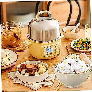 Yardwe 6pcs Rice Bowl Soup Commercial Color Hot Pot Small Bowl Dip Bowl Dessert Square Bowl Fast Food Rice Bowl 6pcs Plastic Salad Bowls Plastic Trifle Bowl Plastic Food Cereal Bowls