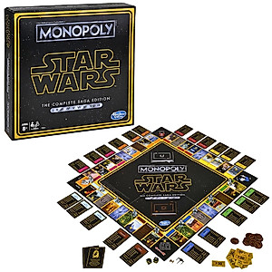 Monopoly: Star Wars Complete Saga Edition Board Game for Kids Ages 8 & Up
