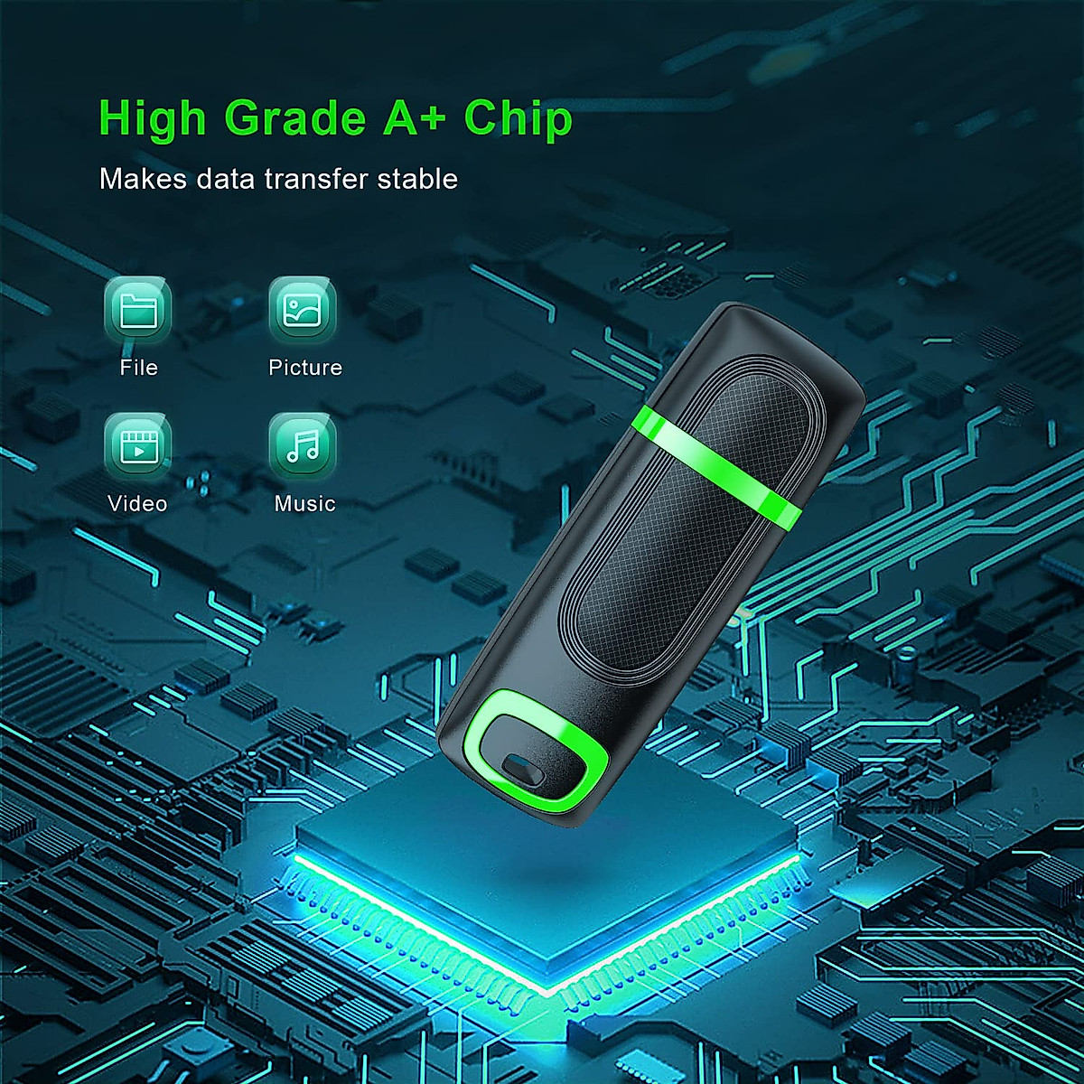 RAOYI 5 Pack 32GB Flash Drive, USB 3.0 High Speed Memory Stick Thumb Drive Jump Drive Zip Drive for Data Storage and Backup (Multicolor)