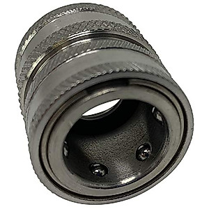 MTM Hydro Garden Hose Adapter 4 Piece 3/4” Quick Connect Fittings Kit, Stainless Steel High Pressure Couplings and Connectors for Pressure Washers and Car Detailing, 2x2