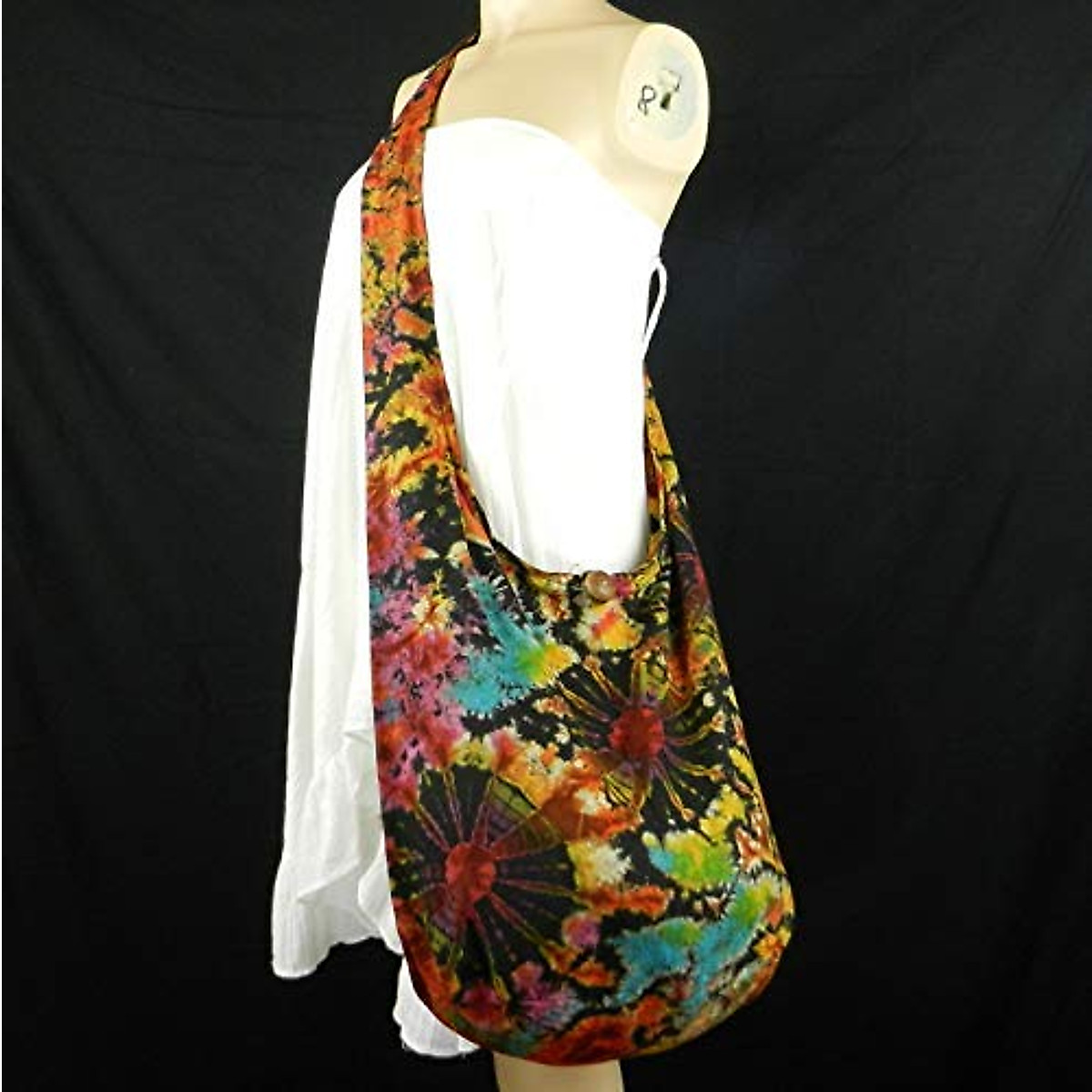 BenThai Products BTP! Tie Dye Sling Crossbody Shoulder Bag Purse Hippie Boho Triple Firework VB2