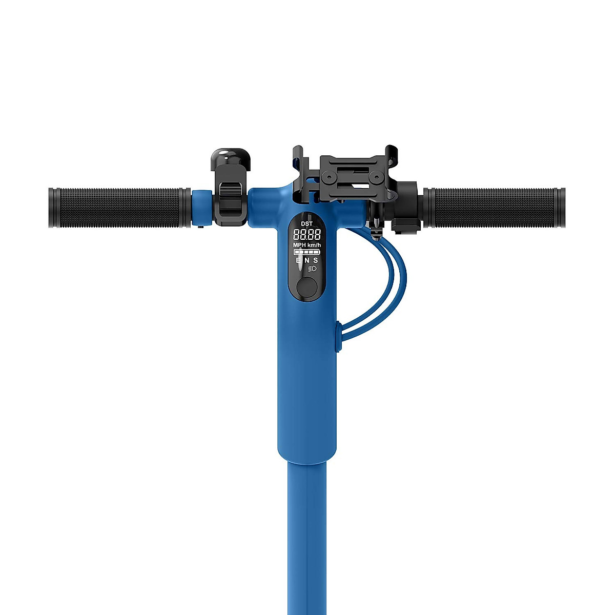 Jetson Eris Adult Electric Scooter - Includes Easy Folding Mechanism, LCD Display, Integrated Phone Holder, Reach Speeds up to 14 MPH, Range of up to 12 Miles, Ages 12+, Blue, JERIS-BLU