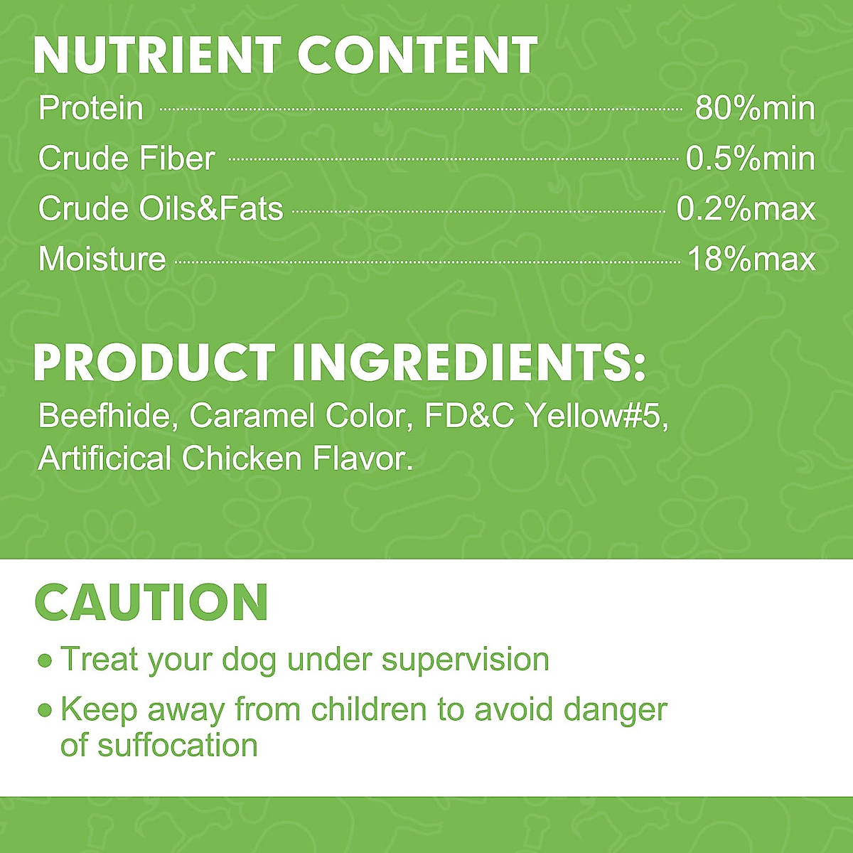 MON2SUN Dog Rawhide Rolls Twist Sticks 6.5 Inch Dog Chew Treats Chicken Flavor 60 Count for Puppy and Small Dogs