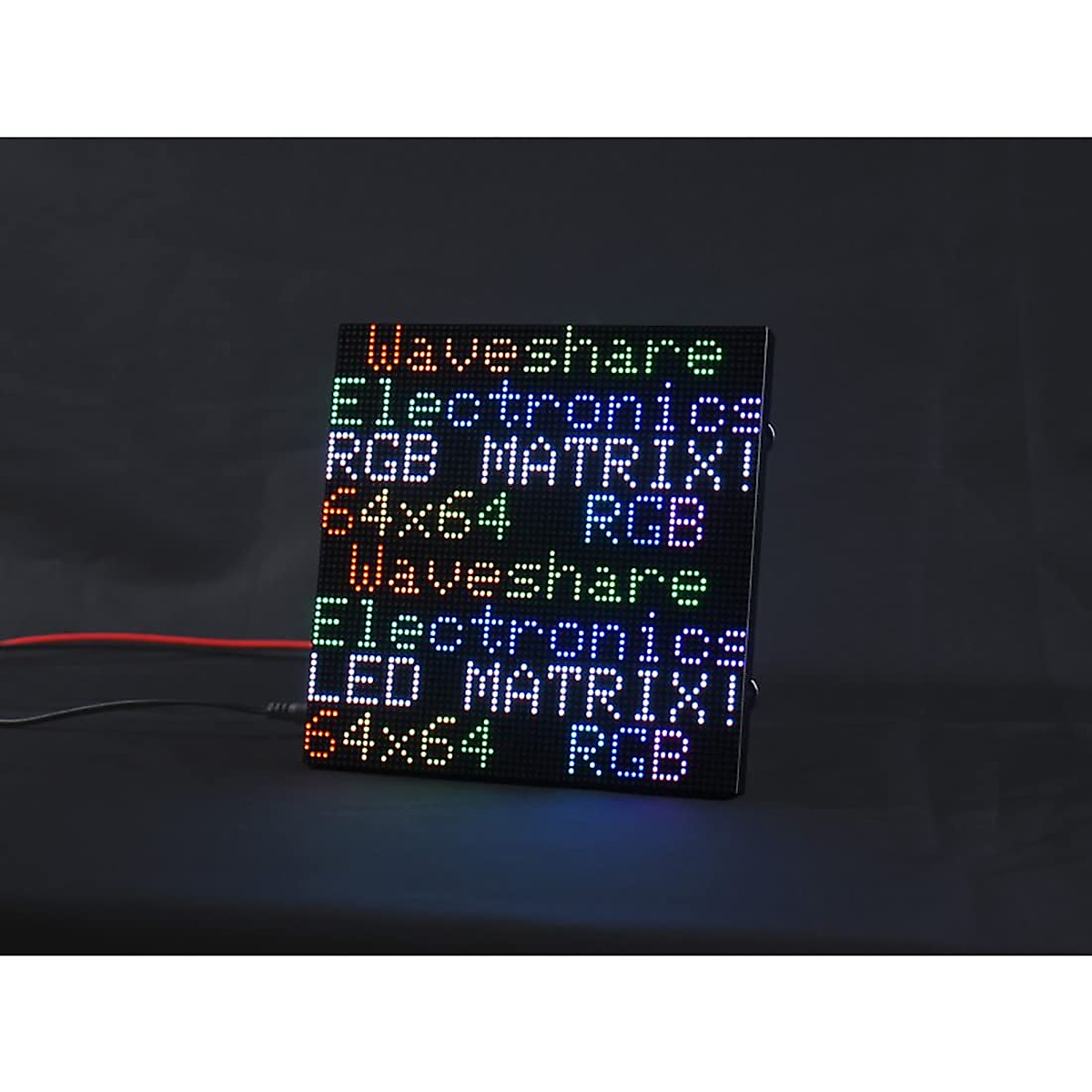 RGB Full-Color LED Matrix Panel, 64×64 RGB LED Matrix Panel - 2mm Pitch for for Raspberry Pi 4B+ 4B 3B+ 3B 2B+ Zero W WH 2 W Pico ESP32 Ardui Adjustable Brightness