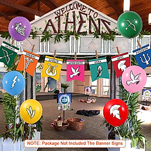 Greek Mythology Balloons, 96pcs Greek God Balloons, Htabiol Greek Mythology Party Decorations, Greek God Party Decorations, Suit for Greek Mythology Birthday Party, Percy Jackson Birthday Party