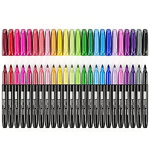 ARTEZA Permanent Markers, Set of 24, Fine Tip, Retro Pop Colors