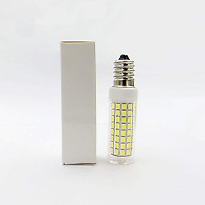 10W E11 Mini Ceramic Corn Light Bulbs- 102 LEDs 2835 SMD 1000lm Daylight White 6000K LED Corn JDE11 Lamp 70W Equivalent for Ceiling Fan, Sconce, Cabinet, Dimmable, 120V(No fit E12) (4 Pack)