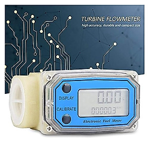 Flow Control Meter Mini Digital Flow Meter, Fuel Flow Meter Flowmeter for Water Sea Liquid Flowmeter Used in Petroleum,Food, Etc.