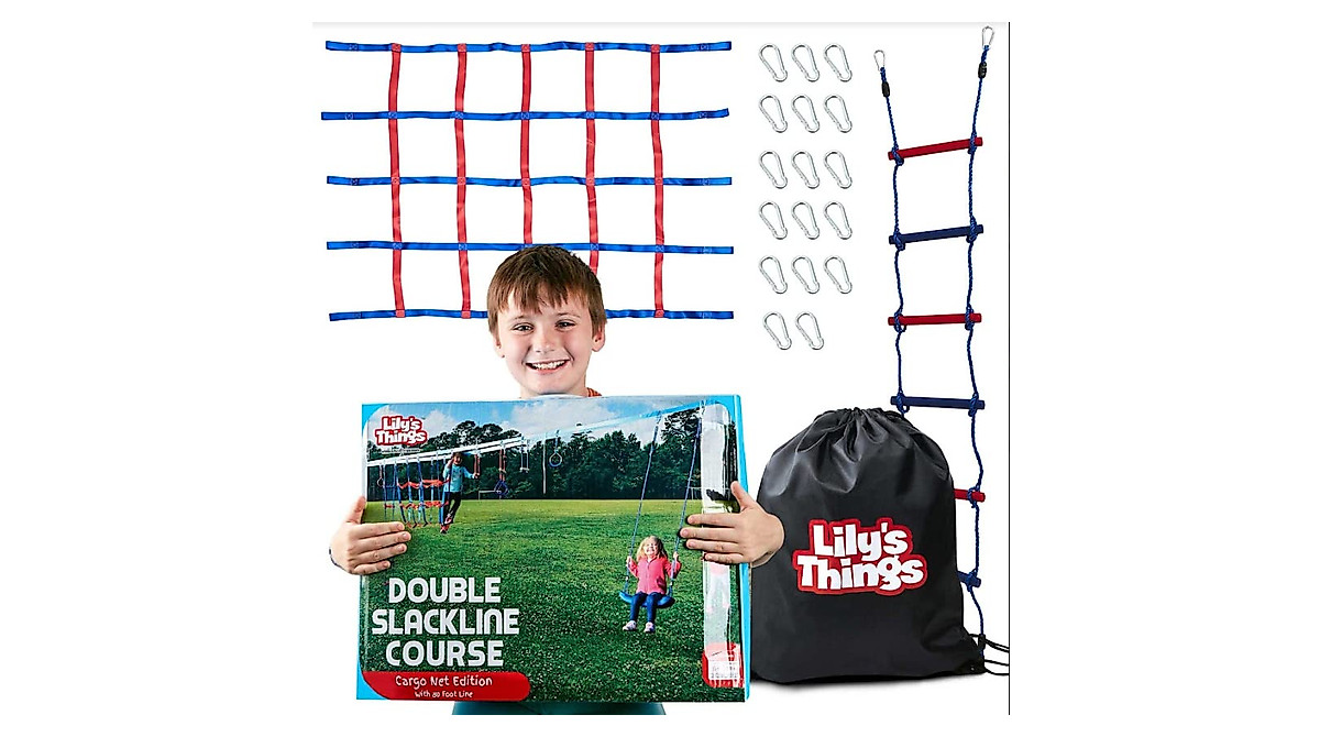 Lily's Double Slackline Course for Active Kids