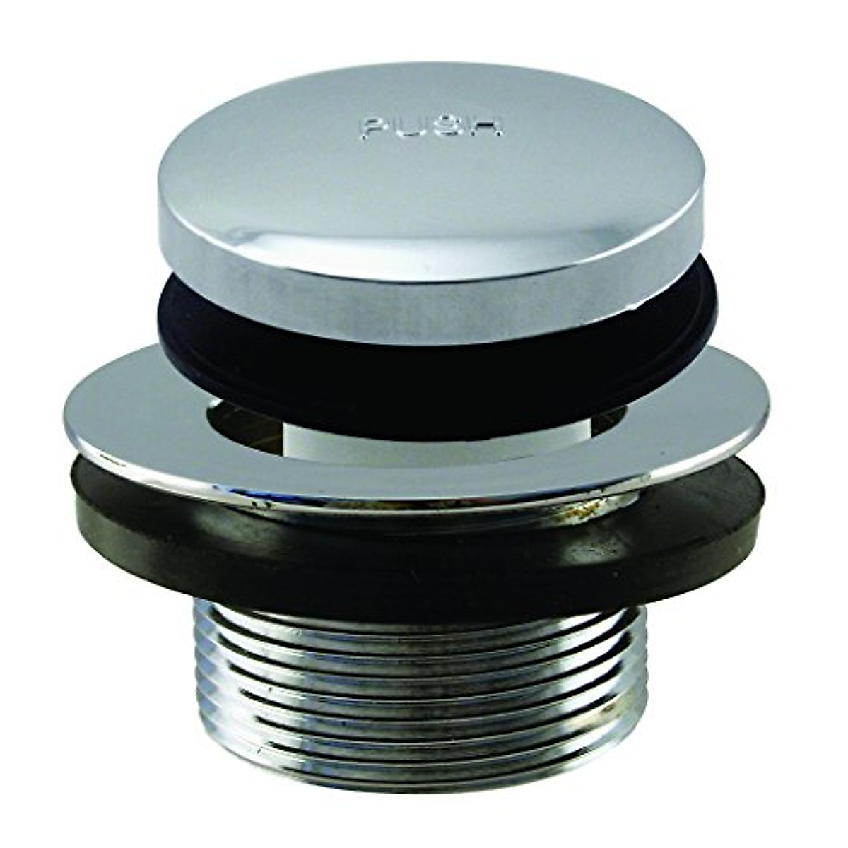 Westbrass Y593244CP White Tubular Tip-Toe Bath Waste and Overflow Assembly, Polished Chrome