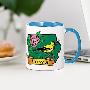 CafePress Iowa Map Mug Ceramic Coffee Mug, Tea Cup 11 oz