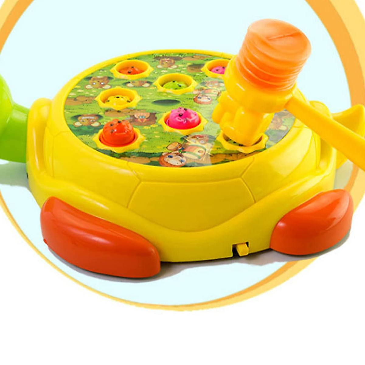 Toyvian Circus Hammer 8Pcs Squeaky Hammer Squeak Hammer Toy squeaking Hammer Rubber Hammer Mallet Pounding Hammer Toy Halloween