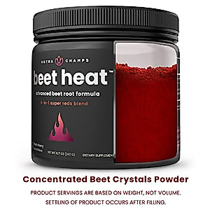 Beet Root Powder Circulation Supplement | Superfood Powder Nitric Oxide Supplement with Beetroot Juice, Super Reds Powder & Grape Seed Extract | No Sugar Beet Supplement