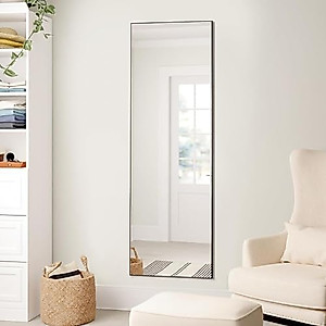 YSSOA Round Wall Mirror, Circle Mirror for Bathroom, Entry, Dining Room & Living Room Metal Black Frame Wall Mount Mirror, 24 inch