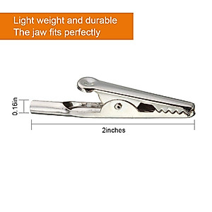 4PCS Silicone Alligator Clips Set, Professional 1000V 10A Alligator Clip Test Kit, Banana Test Lead Probe Clip, Test Extension Suitable Used in Laboratory Electric Testing Work and Cable Lead Clip