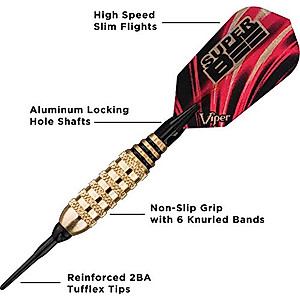 Viper by GLD Products Super Bee Soft Tip Darts: Brass, 16 Grams
