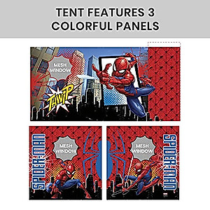 Spider-Man Loft Bed Tent - Curtain Set for Low Twin Loft Bed (Bed Sold Separately) by Delta Children
