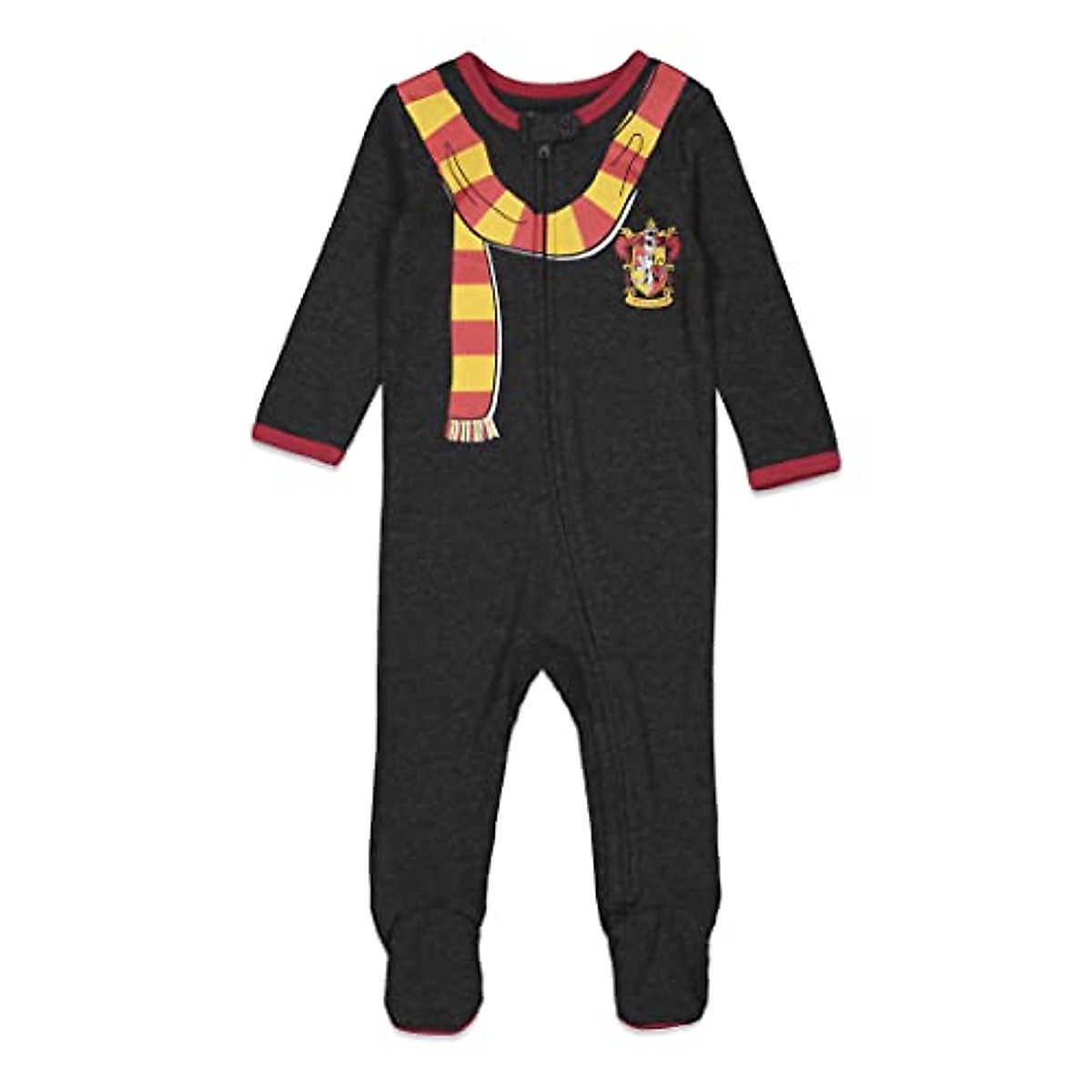 Harry Potter Newborn Baby Boys 2 Pack Zip Up Costume Sleep N' Play Coveralls Gryffindor 3-6 Months