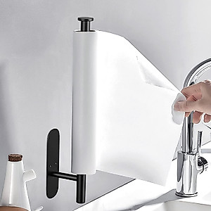 Paper Towel Holder Under-Cabinet and Wall-Mount - Both Available in Self Adhesive and Screws Paper Towel Holder for Kitchen, SUS304 Stainless Steel