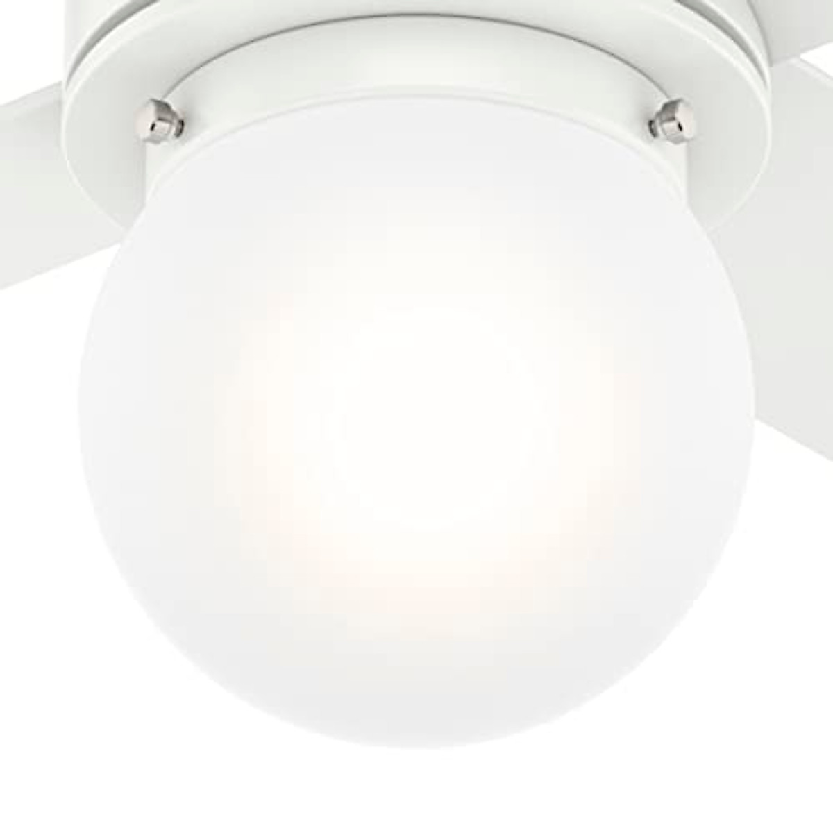 Hunter Fan Company 50275 Hepburn Ceiling Fan, 44, Matte White Finish