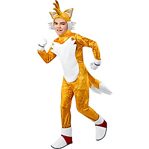 Rubies Sonic Deluxe Tails Costume, Child's Medium, for Halloween or theme party