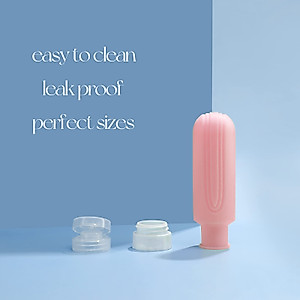 Moohemoo 19 Pack Travel Bottles Set for Toiletries, TSA Approved Travel Size Containers, 3oz BPA Free Leak Proof Silicone Squeezable Travel Accessories, Refillable for Shampoo Conditioner Lotion Soap