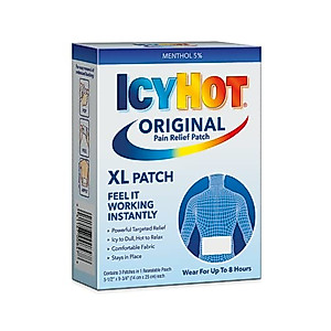 Icy Hot Original XL Pain Relief Patch (3 Count) for Back and Large Areas