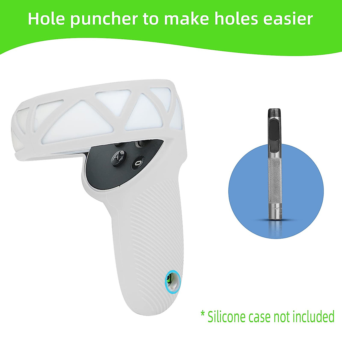 HiBloks Magnetic Controllers Charging for Oculus Quest 2, Charging Dock Replacement Parts Kit for Oculus Quest 2 Accessories with 2 Rechergeable Batteries, Battery Cover and USB-C Charger Cable