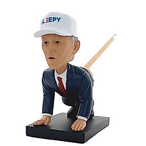 Pesky Patriot Sleepy Joe Biden Bobblehead Pencil Holder Gag Gift | Funny Anti-Biden Novelty Gift Idea for Trump Supporters and Republicans