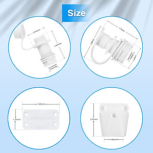 Cooler Replacement Parts Kit, Ice Chest Plastic Hinges, Threaded and Triple-Snap Drain Plug, Latches and Stainless Steel Screws Combo, Plastic Cooler Replacement Set