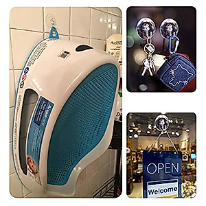 Suction Cup Hooks Clear Plastic Sucker Pads for Window Glass Shower Bathroom Kitchen Wall with 4 Styles 60 mm 50 mm 40 mm 30 mm Support Festivals Parties Events Theme Carnival Decorations (40 mm)