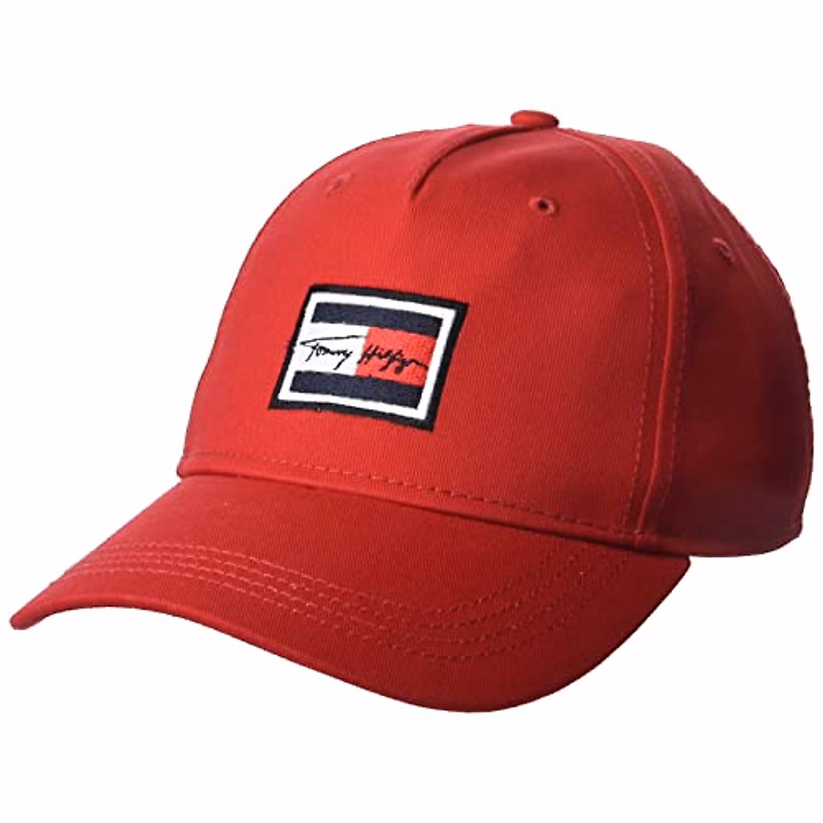 Tommy Hilfiger Men's Signature Baseball Cap Apple Red