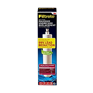 Filtrete Maximum Under Sink Quick Change Water Filtration Replacement Filter 3US-MAX-F01, for use with System 3US-MAX-S01