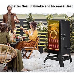 Smoker Door Latch for Pit Boss 1077, Rustproof Smoker Lid Clamp with Screws 4pcs, Smoker Leaf Latch for Cuisinart/Pit Boss Pro Series II 4 / Masterbuilt Electric Smoker Replacement Parts Latch Kits