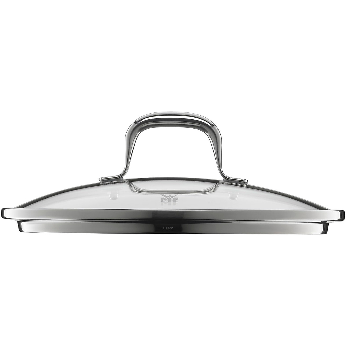 WMF Fusiontec Essential Large Cooking Pot, 20 cm, Glass Lid, Induction Stewing Pan, 2.4 L, High-Tech Ceramic, Scratch-Resistant, Uncoated, Dark Blue, Made in Germany