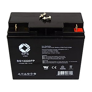 SPS Brand 12V 22Ah Replacement Battery for Wagan 2354 Power Dome 400W Jump Starter 12V 22AH Jump Starter Battery