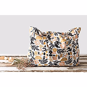 Danica Studio Myth Cotton Block Printed Large Tote Bag 19 x 15 inches