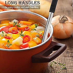 Portion Control Serving Spoons, Set of 8 For, Weight Loss Bariatric Diet, Gastric Sleeve, Bariatric Surgery Must Haves, Serving Utensils, 4 Solid and 4 Perforated 2 oz, 4 oz, 6 oz and 8 oz