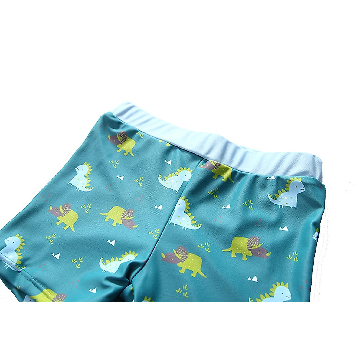 Yober Baby Boys Summer Sports Swimwear Cartoon Dinosaur Swimsuit Bathing Beach(Navy, 4-5 Years(Height:44"-47"/112-120cm))