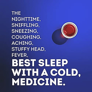 Vicks DayQuil and NyQuil SEVERE Cold & Flu Berry Liquid Medicine, Max Strength Relief for Headache, Fever, Sore Throat, Nasal Congestion, Cough, Combo Pack, 2 x 12 oz Bottles, 1 NyQuil, 1 DayQuil