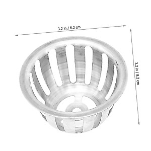 WOONEKY Roof Drain Over Sink Strainer Tub Drain Cover Floor Drain Roof Tub Stopper Drainage Line Guard Floor Drain Cover Bathtub Drain Leak Gutter Guard Floor Drain Basket Stainless Steel