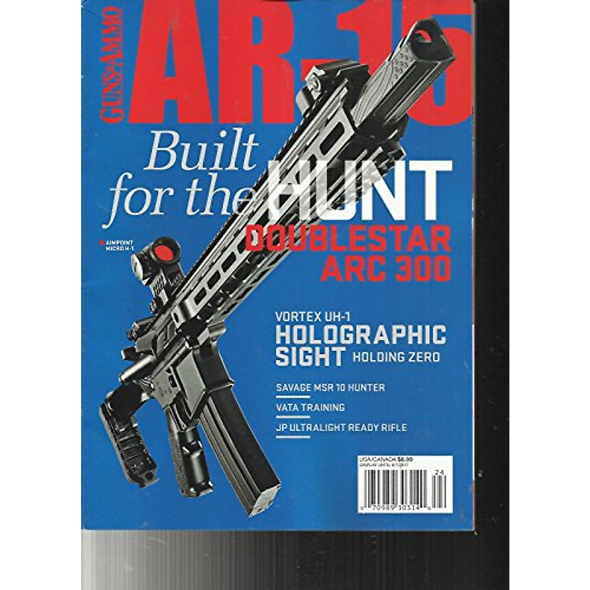GUNS & AMMO, AR-15 MAGAZINE BUILT FOR THE HUNT DOUBLEST AR ARC 300 2017 ISSUE