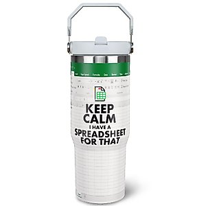 thmasamwr 30oz Excel Tumbler, Spreadsheet Coffee Mug, Relax I Have A Spreadsheet For That Mug for Accountant, CPA, Coworker, Funny Spreadsheet Excel Gifts for Men Women