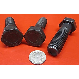 Generic Class 10.9 Steel Hex Bolts M18 x 2.5 mm x 60 mm Long PT 5 pcs, Bolt-1699-21-11, Black