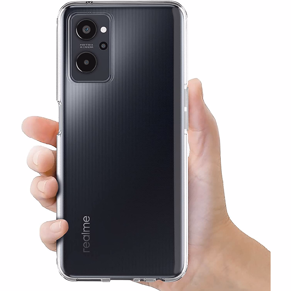 MaiJin Case for Realme 9i 4G / Oppo A36 / Oppo A76 (6.6 inch) Soft TPU Rubber Gel Bumper Transparent Back Cover