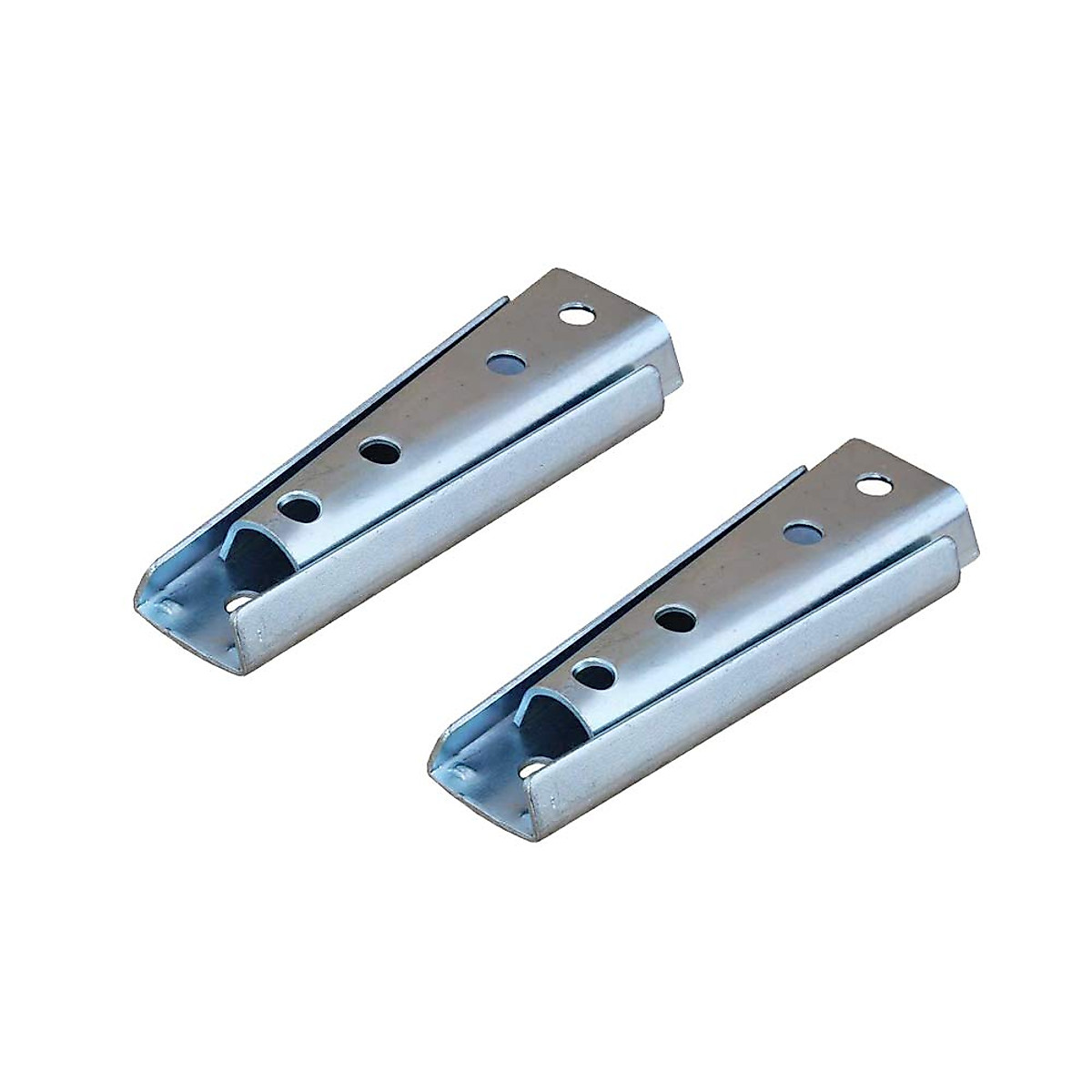 KAIISSA 4.7 Inch Concealed Headboard Panel Wall Fixing Brackets, Heavy Duty Interlocking Hangers Furniture Connector, Universal Metal Sectional Sofa Interlocking Connector for Sofa, Bed (2 Pair)