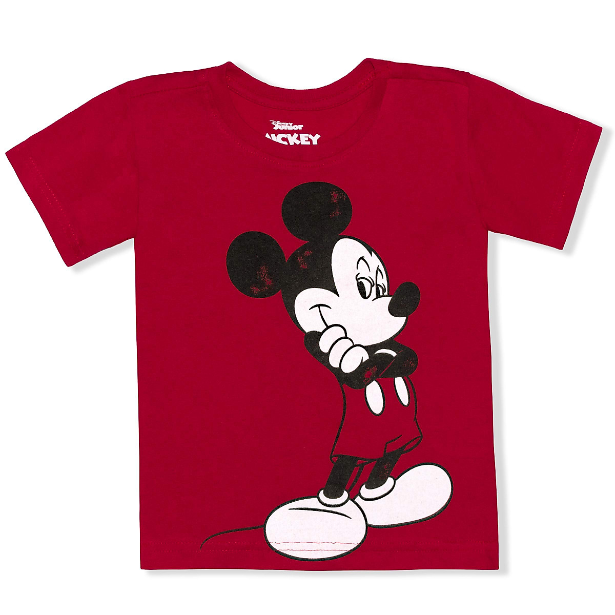 Disney Mickey Mouse Boys 3 Piece T-Shirt, Tank Top and Shorts Set for Infants - Red/White/Grey