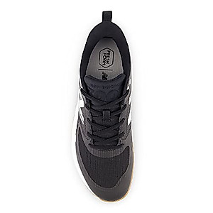 New Balance Men's Fresh Foam 3000 V6 Turf-Trainer Baseball Shoe, Black/White/Gum, 10.5